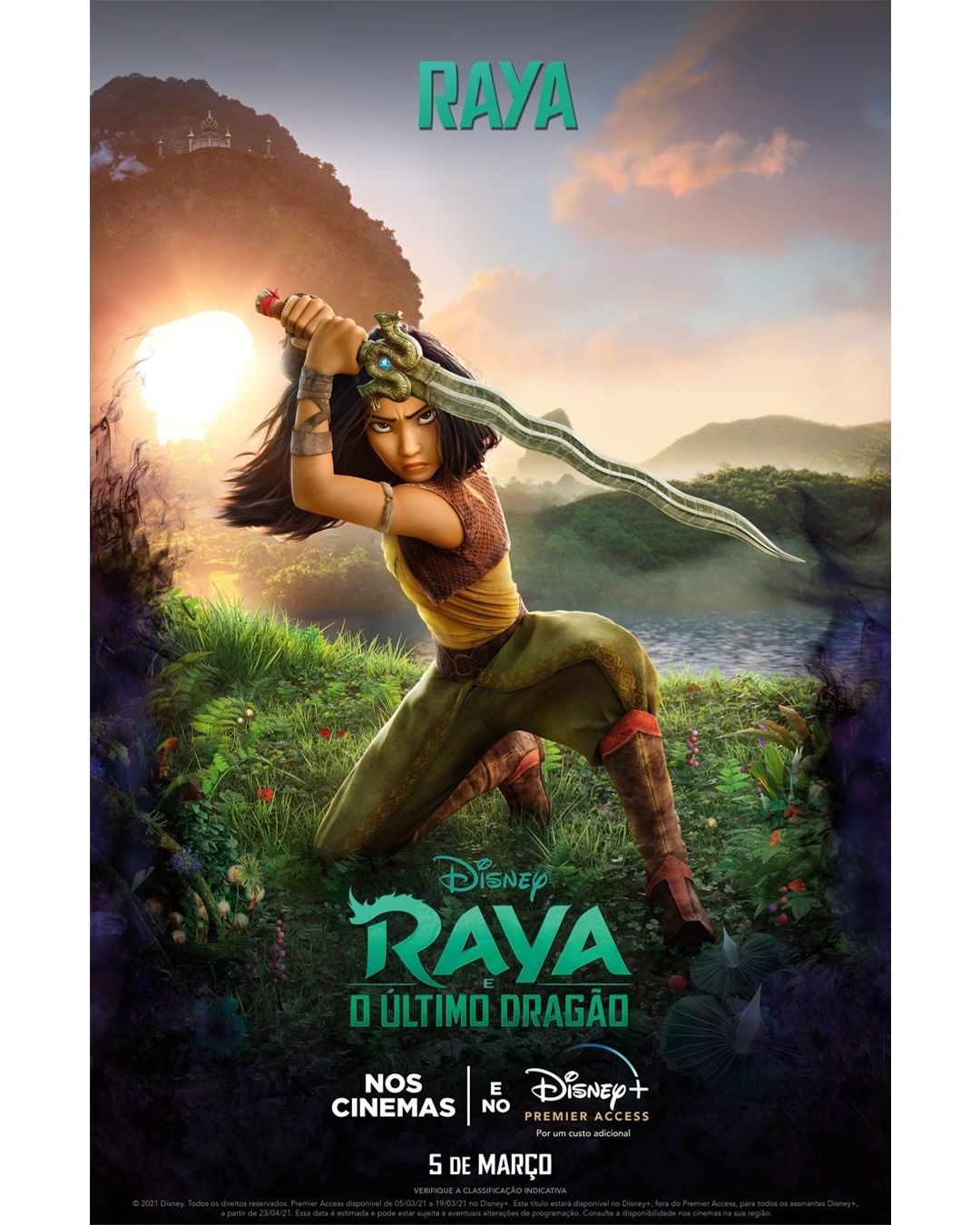 A um dia da estreia, Raya e O Último Dragão tem novos cartazes ...