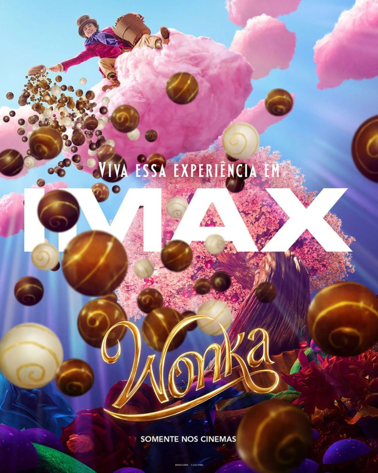 A poucos dias da estreia, Warner divulga novos cartazes de Wonka – Roteiro e Pipoca 🍿